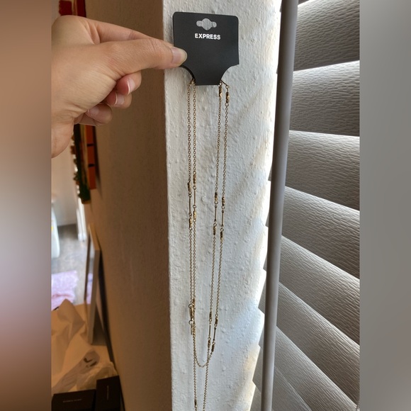 Express | Jewelry | Express Long Delicate Gold Chain Necklace Beautiful ...